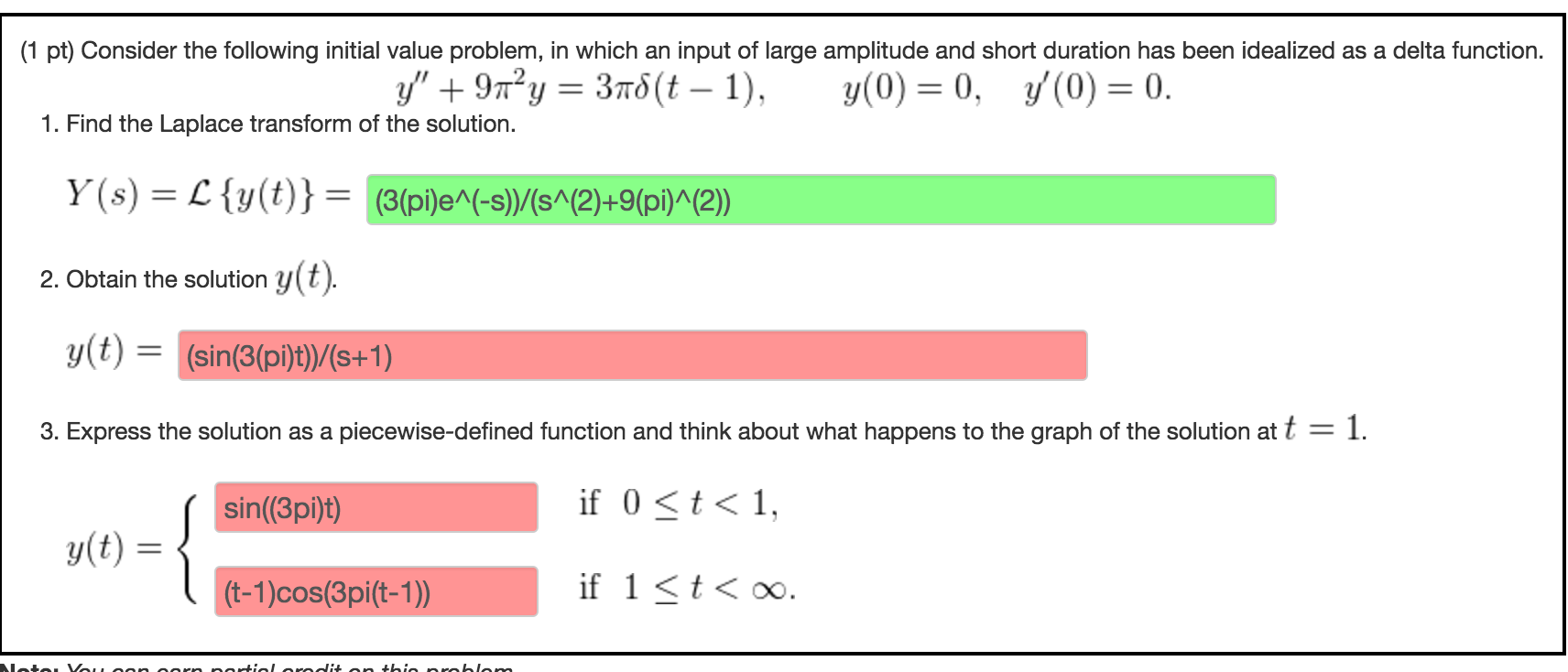 Solved Consider the following initial value problem, in | Chegg.com
