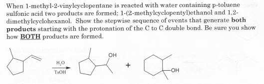 Solved Complete the full stepwise sequence for the reaction | Chegg.com