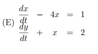 Solved Solve the following systems of linear differential | Chegg.com