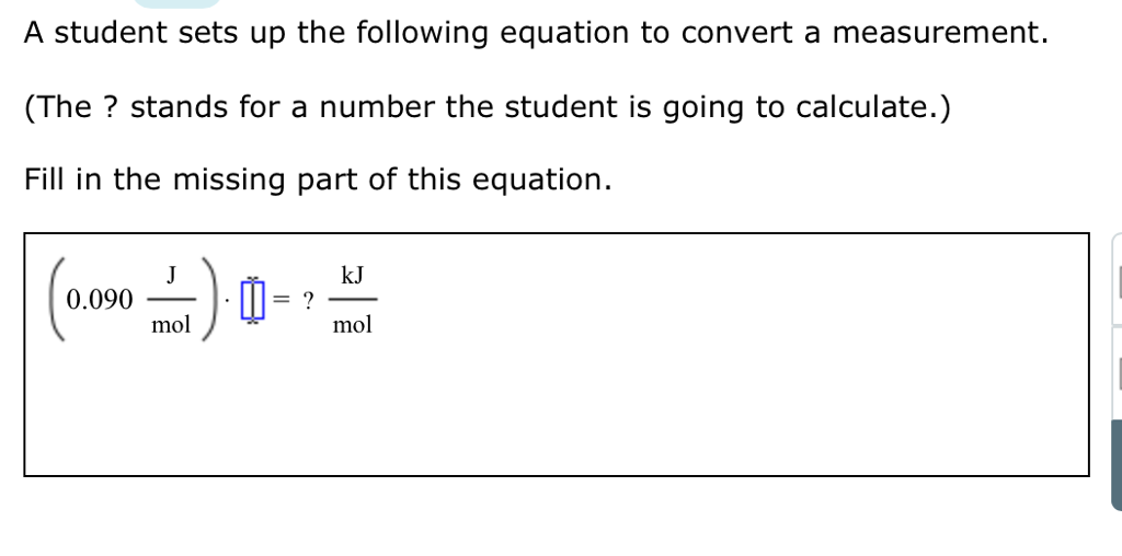 Solved A student sets up the following equation to convert a | Chegg.com