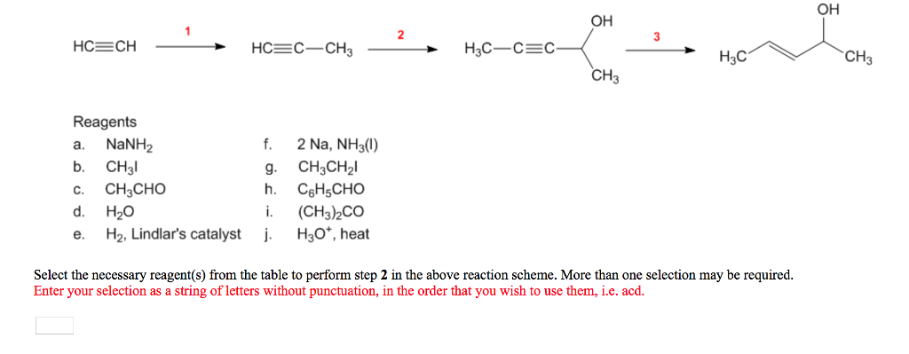 Solved OH OH CH3 CH3 Reagents a. NaNH2 b. CH3l C. CH3CHO d. | Chegg.com