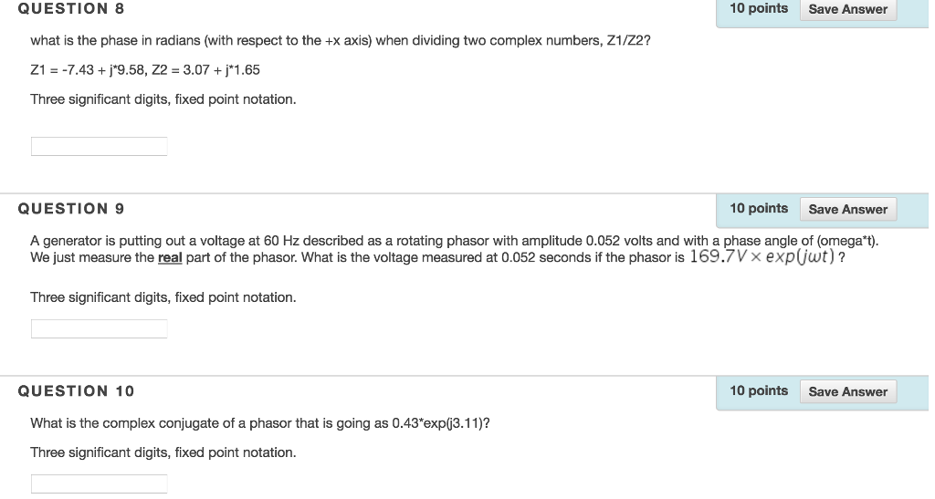 Solved What is the phase in radians (with respect to the +x | Chegg.com