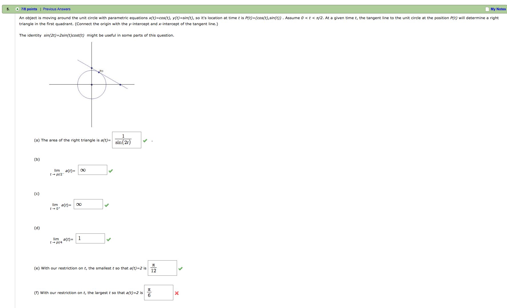 Solved An object is moving around the unit circle with | Chegg.com