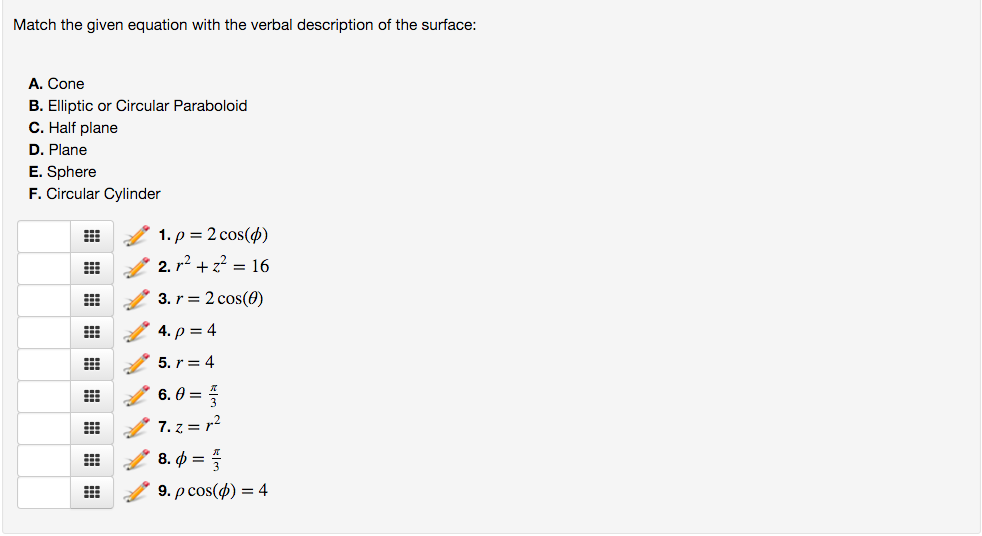 Solved Match the given equation with the verbal description | Chegg.com