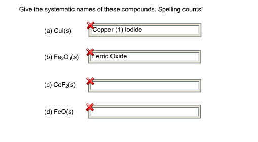 Solved Give the systematic names of these compounds. | Chegg.com
