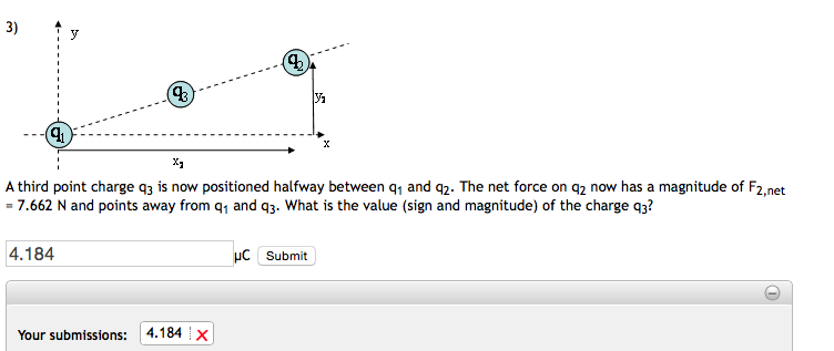 Solved A point charge q1 2.8 HC is located at the origin of | Chegg.com