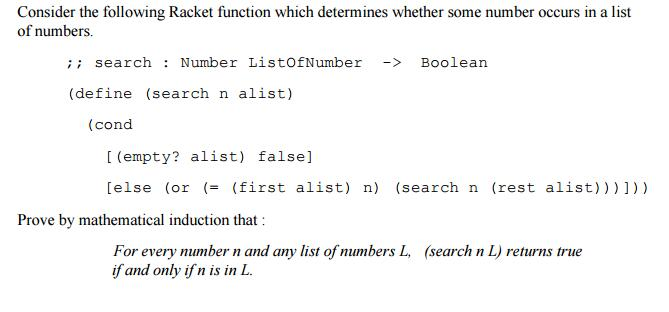 Solved Consider the following Racket function which | Chegg.com
