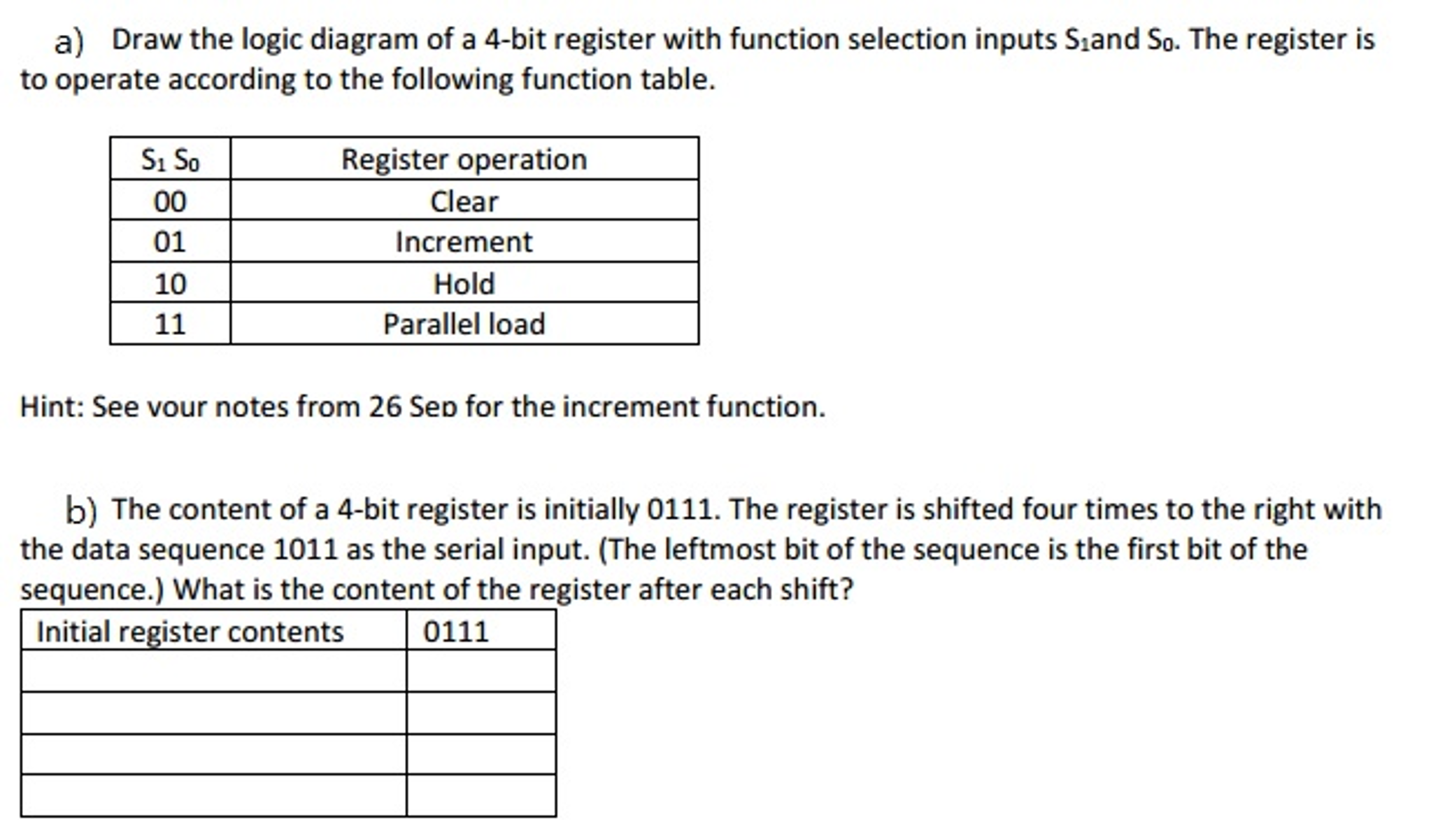 Draw the logic diagram of a 4-bit register with | Chegg.com