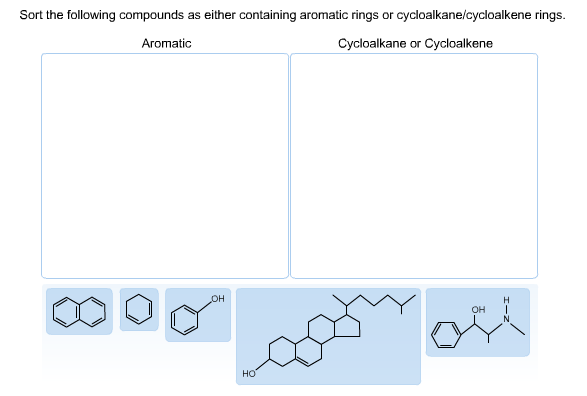 Solved How can you to tell the difference of an aromatic | Chegg.com
