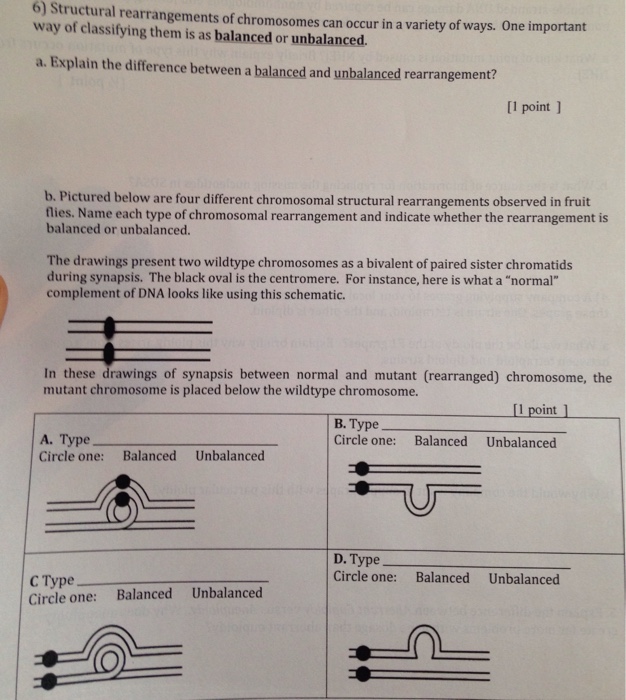 Solved Structural rearrangements of chromosomes can occur in | Chegg.com