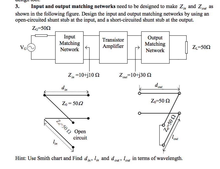 Solved 3input And Output Matching Networks Need To Be 3575