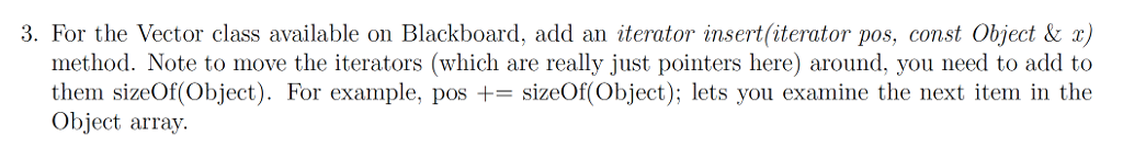 Solved 3. For the Vector class available on Blackboard, add | Chegg.com