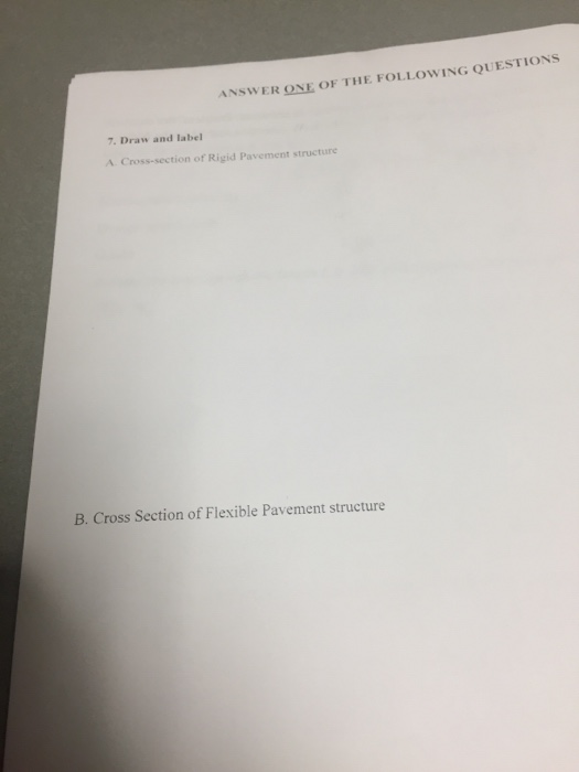 Solved Cross-section of Rigid Pavement structure | Chegg.com