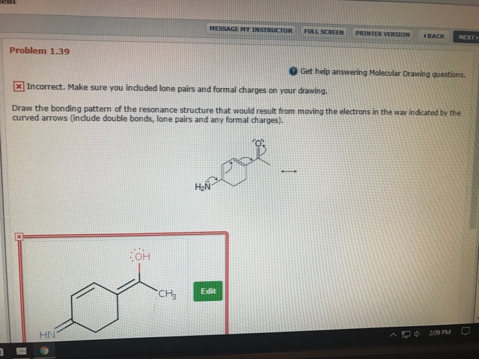 Solved Draw the bonding pattern of the resonance structure | Chegg.com