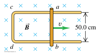 Solved The figure shows the slidewire generator. The bar | Chegg.com