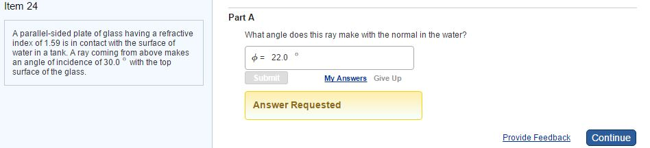 Solved A parallel-sided plate of glass having a refractive | Chegg.com