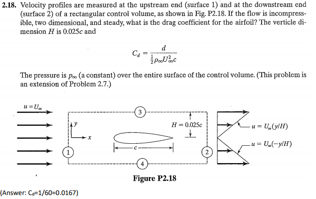 Solved 2.18. Velocity profiles are measured at the upstream | Chegg.com