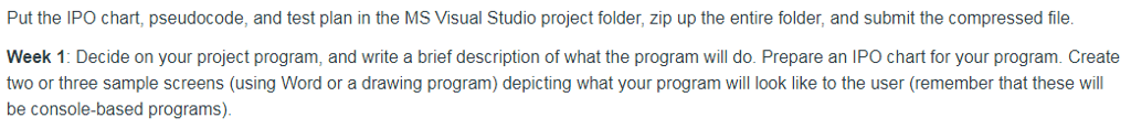 Put the IPO chart, pseudocode, and test plan in the | Chegg.com