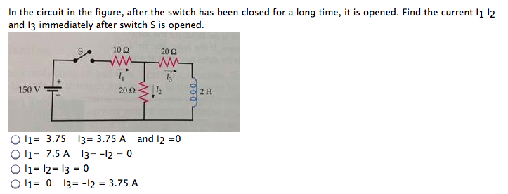 Solved In the circuit in the figure, after the switch has | Chegg.com