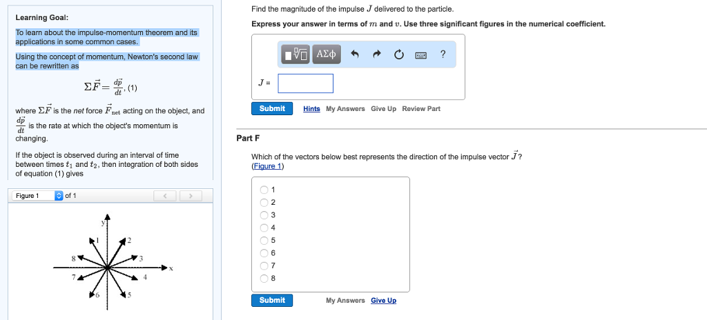 Solved Part H Learning Goal If the magnitude of the net | Chegg.com