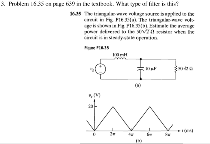 3. Problem 16.35 on page 639 in the textbook. What | Chegg.com