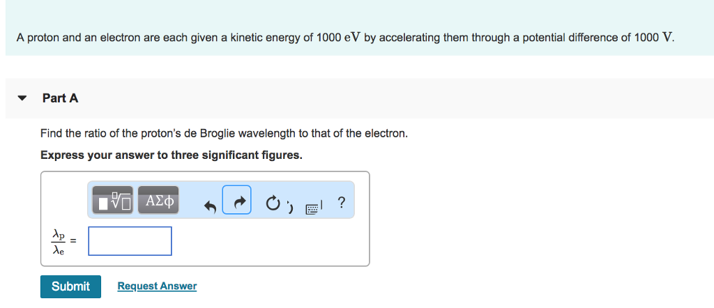 Solved A Proton And An Electron Are Each Given A Kinetic