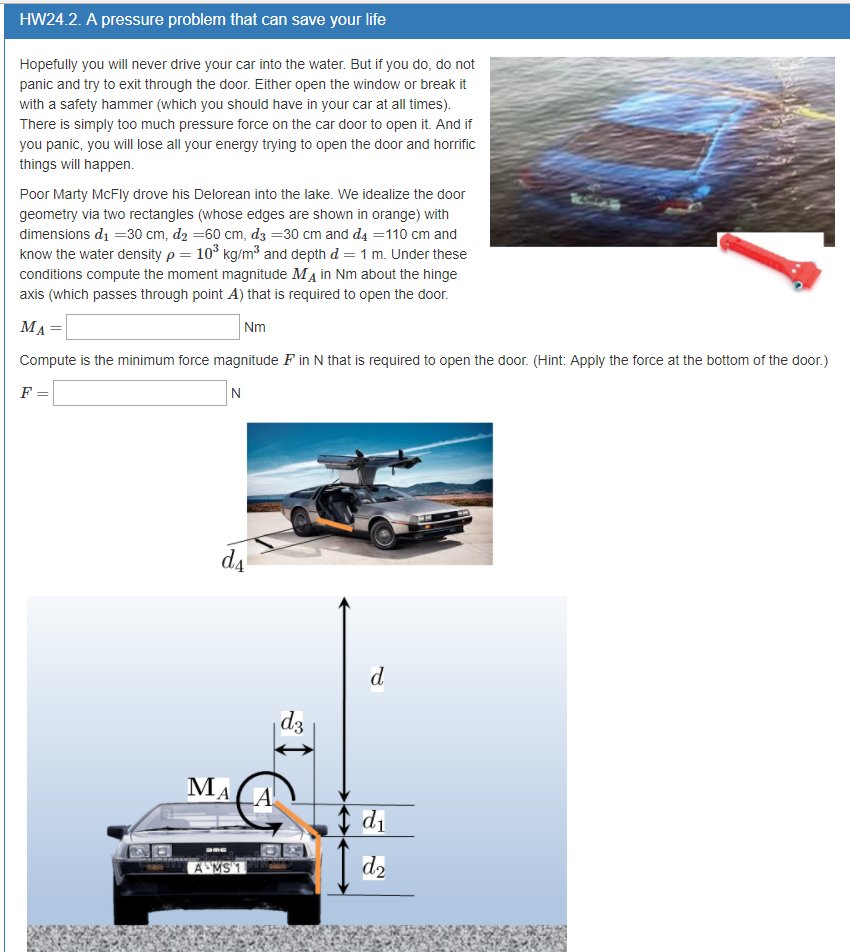 Solved HW24.2. A pressure problem that can save your life | Chegg.com