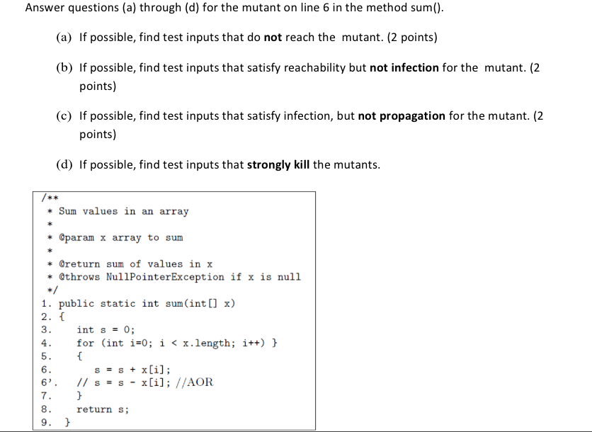 Solved Answer questions (a) through (d) for the mutant on | Chegg.com