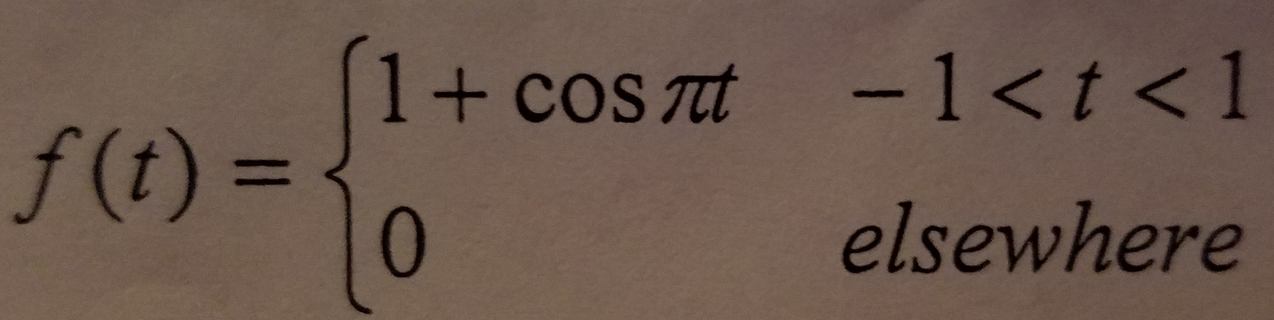 Solved (a) Find the Fourier transform of the raised cosine | Chegg.com