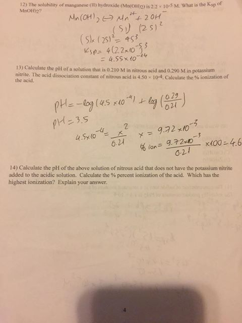 Solved The solubility of manganese (II) hydroxide (Mn(OH)_2) | Chegg.com