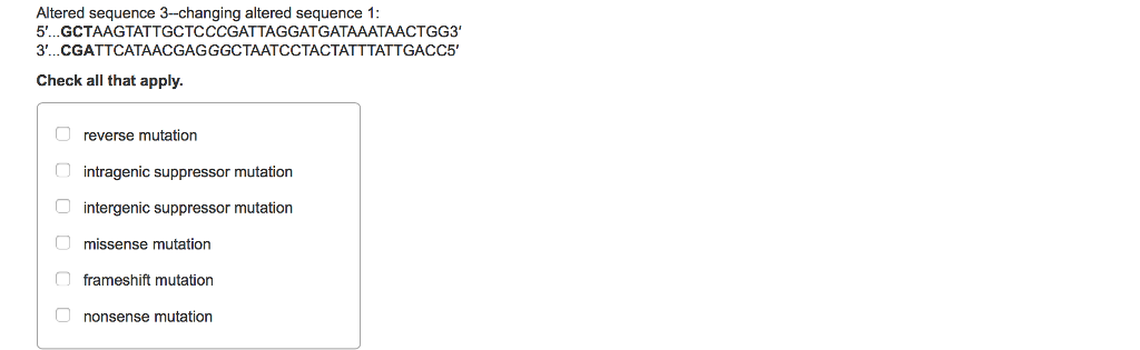Solved With respect to the wild-type sequence below, | Chegg.com