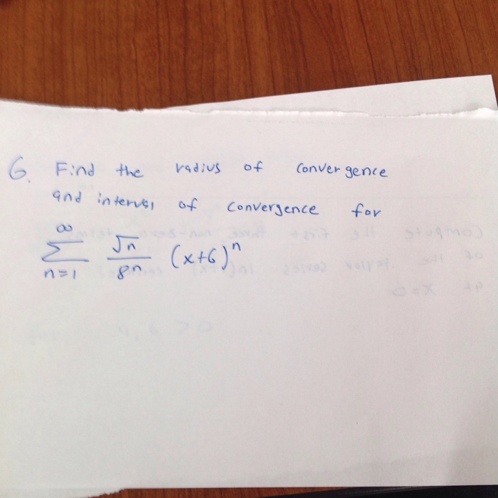 Solved Find the radius of convergence and interval of | Chegg.com