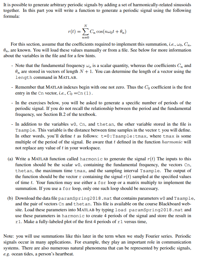 Solved It is possible to generate arbitrary periodic signals | Chegg.com