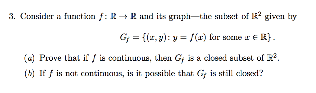 Solved Consider a function f: R rightarrow R and its graph - | Chegg.com