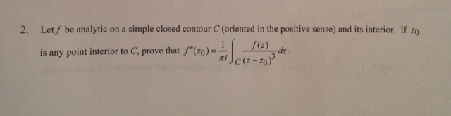 Solved Let f be analytic on a simple closed contour C | Chegg.com