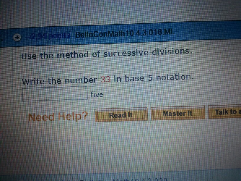 Solved Use the method of successive divisions. Write the | Chegg.com