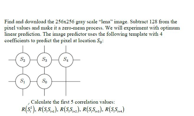Find and download the 256x256 gray scale "lena" | Chegg.com