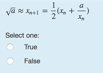 Solved 2 Select one: True False | Chegg.com