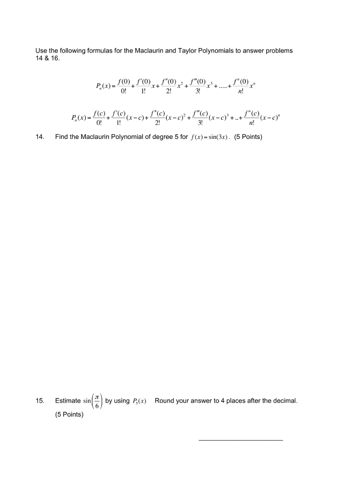 Solved The Green Summary of Series handout, cen Calculus | Chegg.com