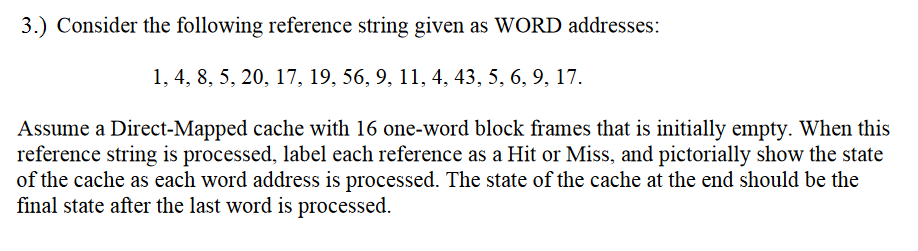 Solved Consider the following reference string given as WORD | Chegg.com