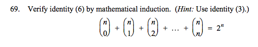 Solved 69. Verify identity (6) by mathematical induction. | Chegg.com