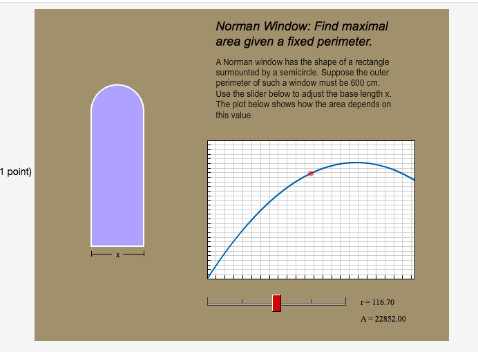 Solved A Norman window has the shape of a rectangle | Chegg.com