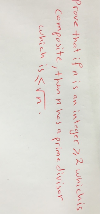 Solved Prove that if n is an integer > 2 which is composite, | Chegg.com