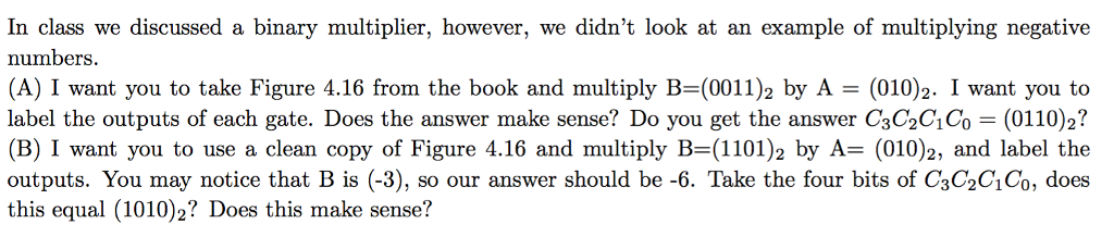 Solved Binary multiplication | Chegg.com