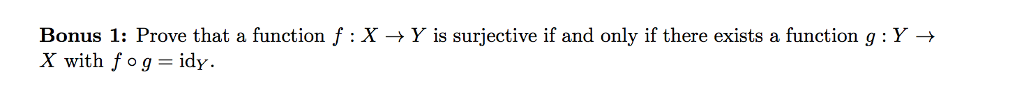 Solved Prove that a function f: X rightarrow Y is surjective | Chegg.com