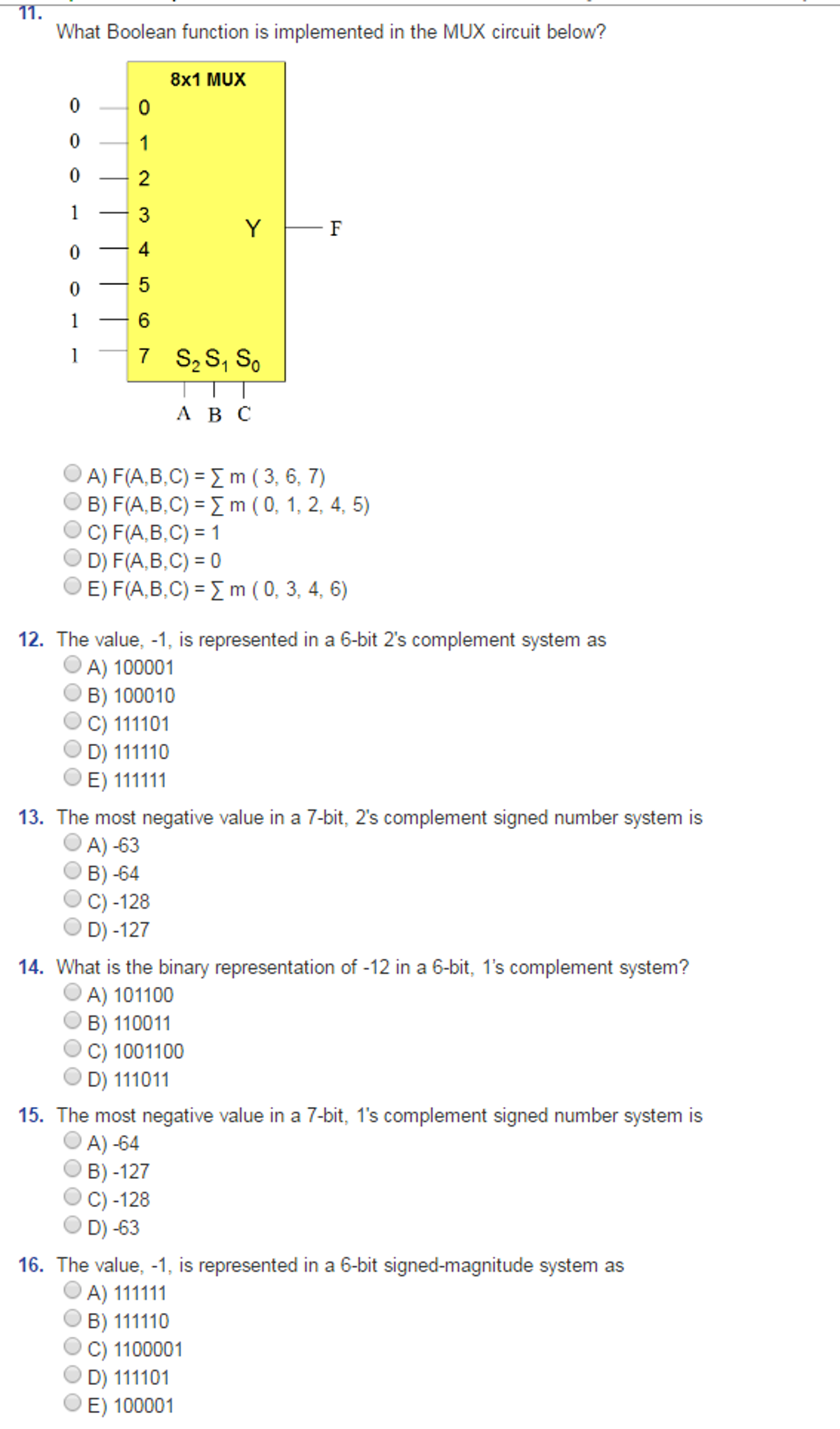 Solved 2. A 5x32 decoder has how many data outputs O A) 8 B) | Chegg.com
