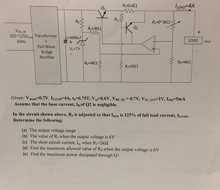 Solved Given: Vdiode=0.7V, ILOAD=4A, tb=0.75T, VOS=0.6V, | Chegg.com