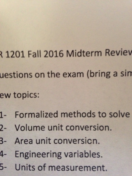 Formalized methods to solve Volume unit conversion. | Chegg.com