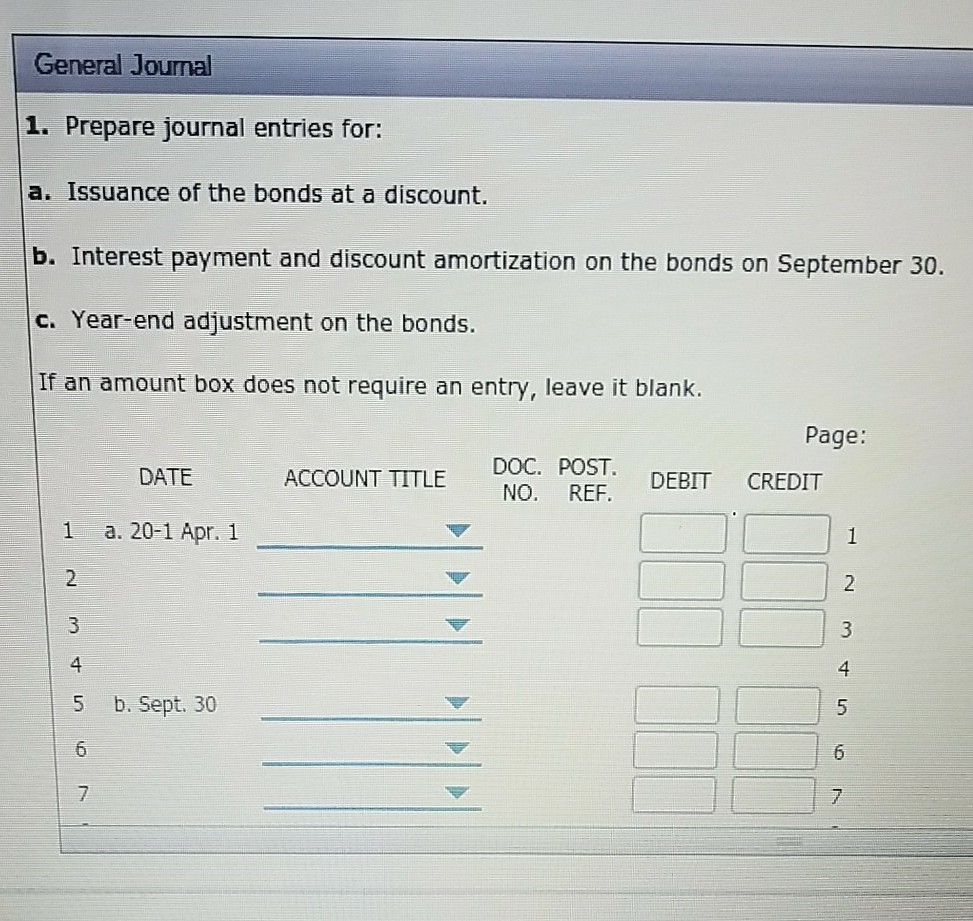 Solved Instructions General Journal Instructions Bonds | Chegg.com