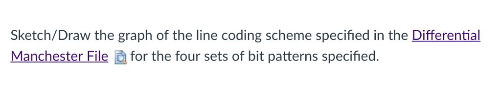 Solved Sketch/Draw the graph of the line coding scheme | Chegg.com